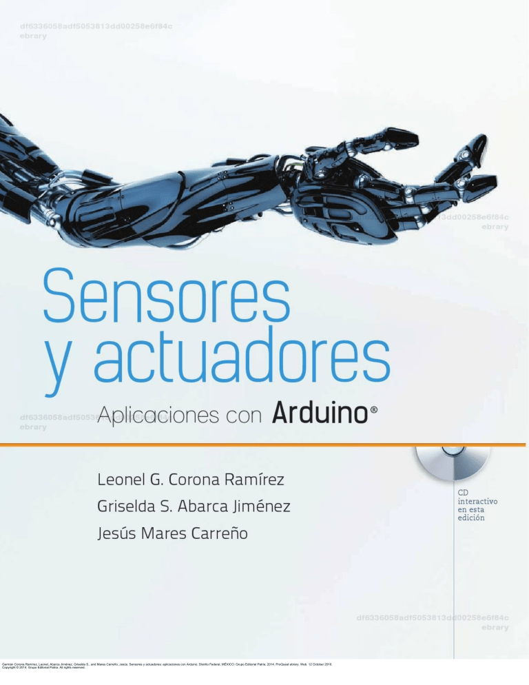 Sensors and Actuators with Arduino Applications