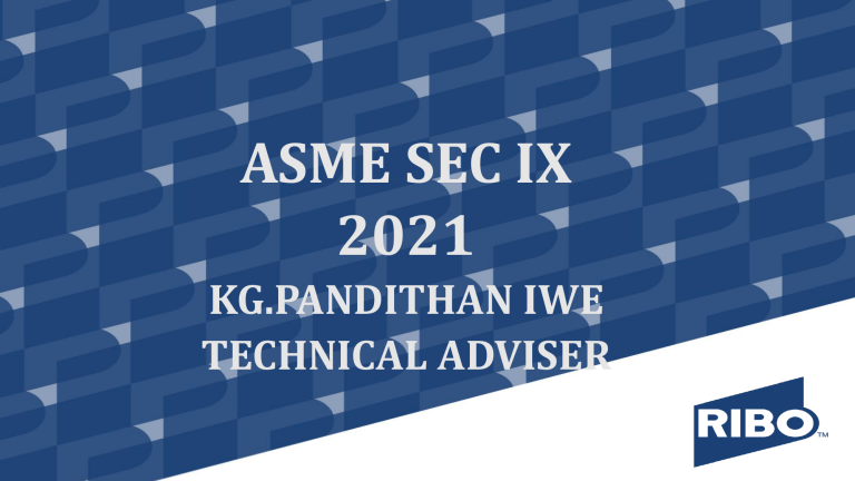 ASME Section IX Welding Qualification Presentation