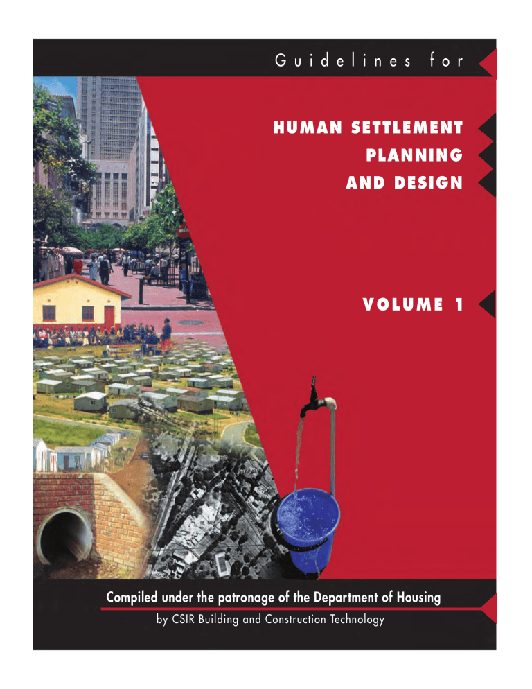 Human Settlement Planning & Design Guidelines - Volume 1
