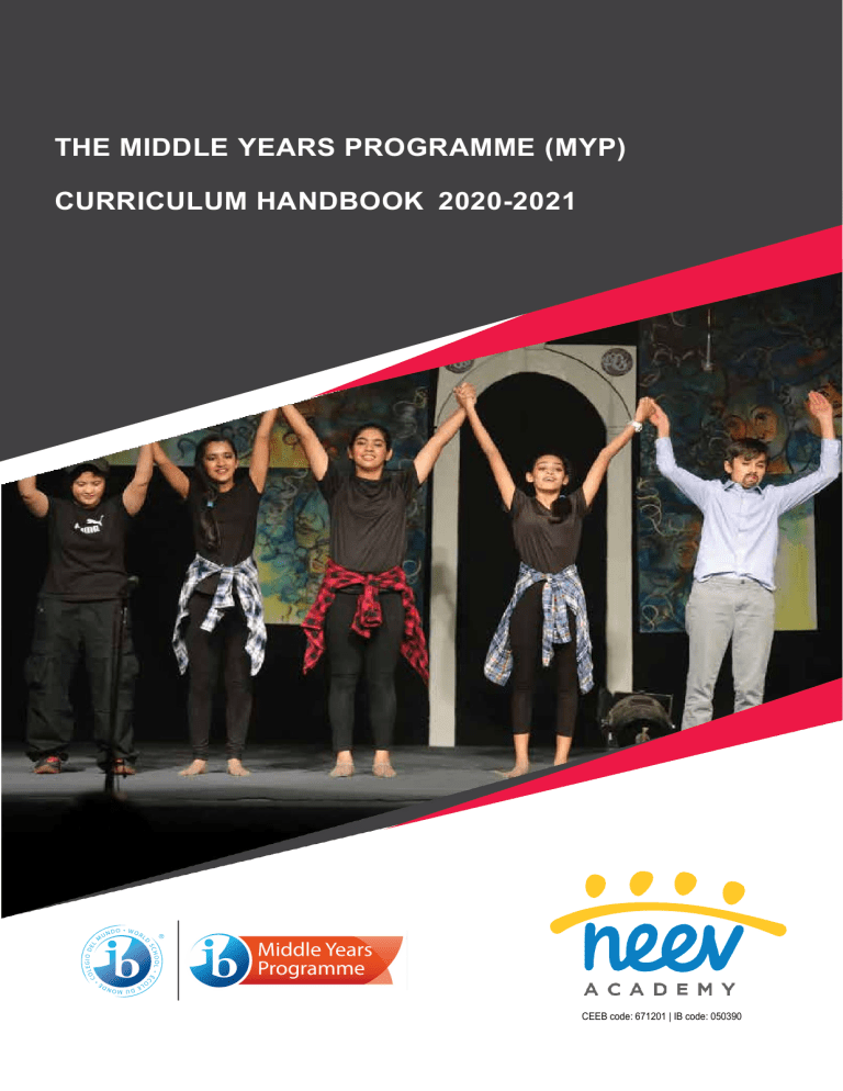 Neev Academy MYP Curriculum Handbook 2020-2021