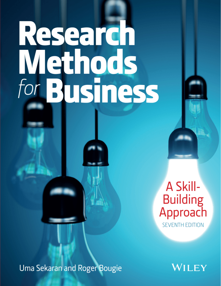 Research Methods for Business: Skill-Building Approach