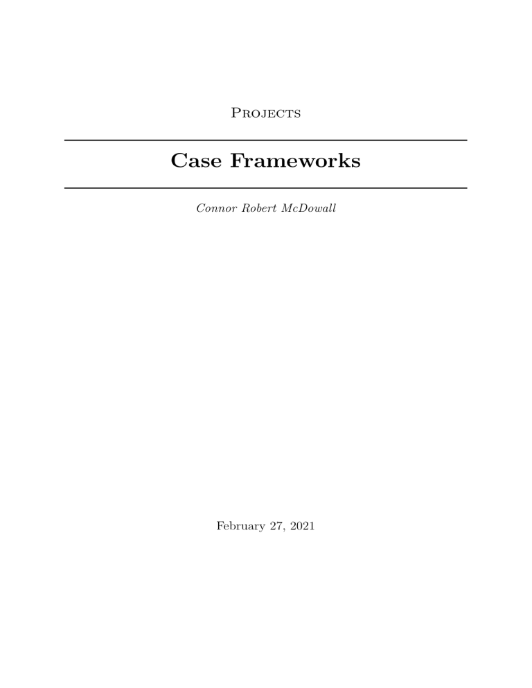 Case Frameworks: Consulting Interview Prep