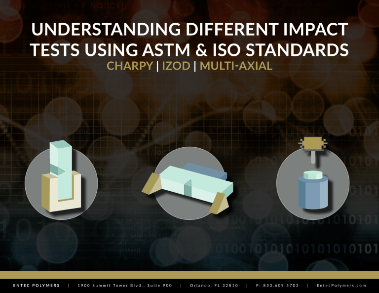 Impact Tests: ASTM & ISO Standards - Charpy, Izod, Multi-Axial