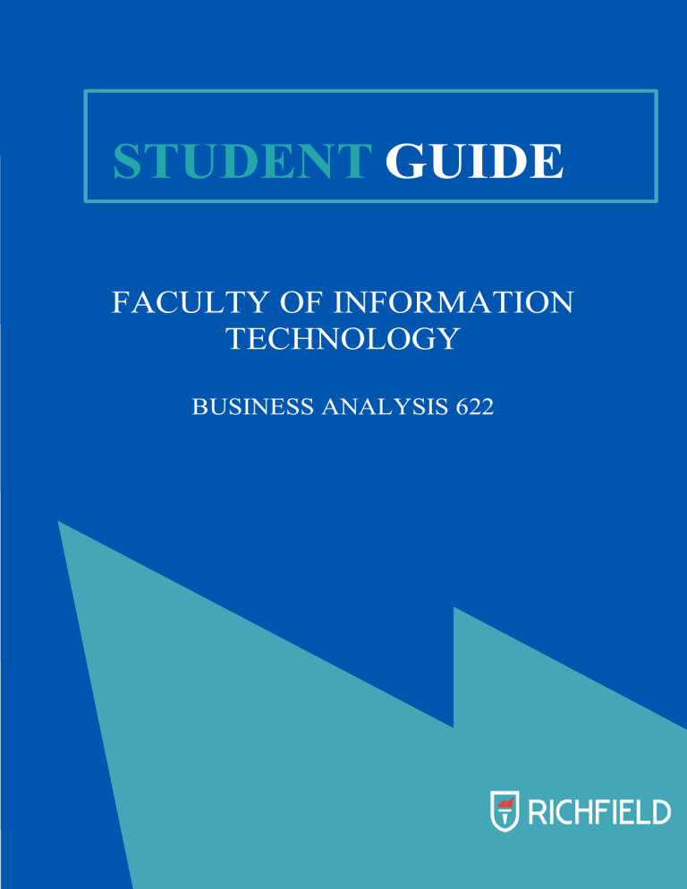 Business Analysis 622 Student Guide