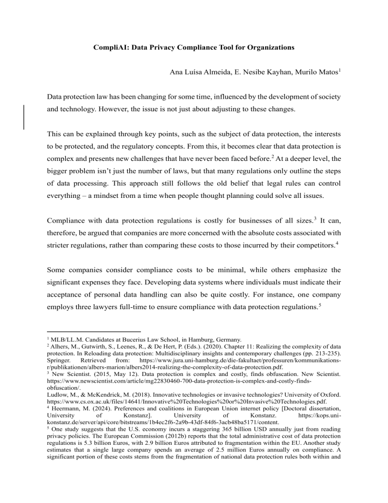 CompliAI: Data Privacy Compliance Tool & GDPR Compliance