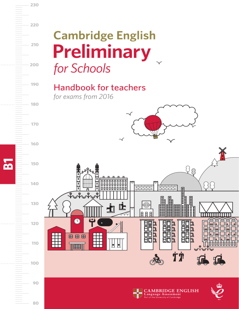 Cambridge English Preliminary for Schools Teacher Handbook