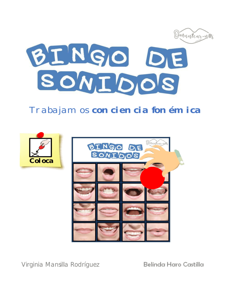 Bingo de Conciencia Fonémica: Actividad Educativa