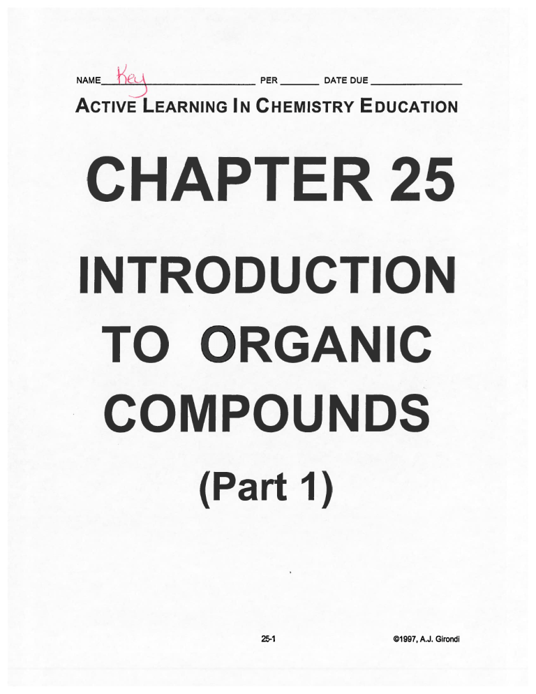 Organic Compounds: Introduction to Hydrocarbons & Alkanes