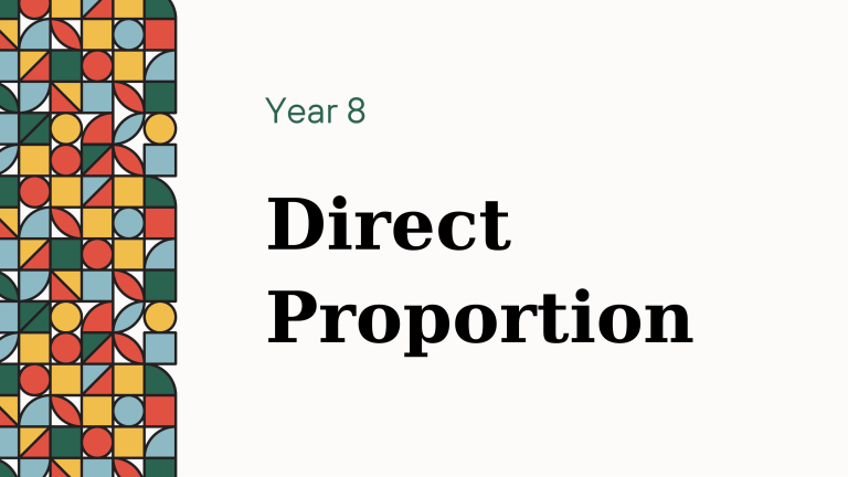 Direct Proportion: Year 8 Math Presentation