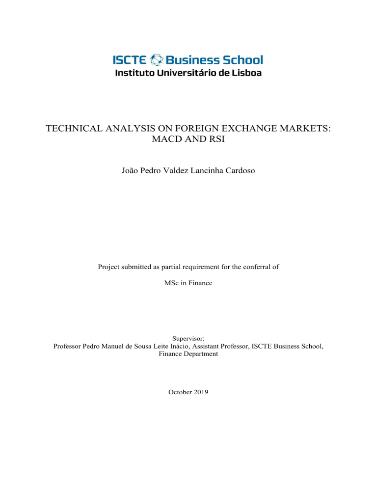 Forex Technical Analysis: MACD & RSI Thesis