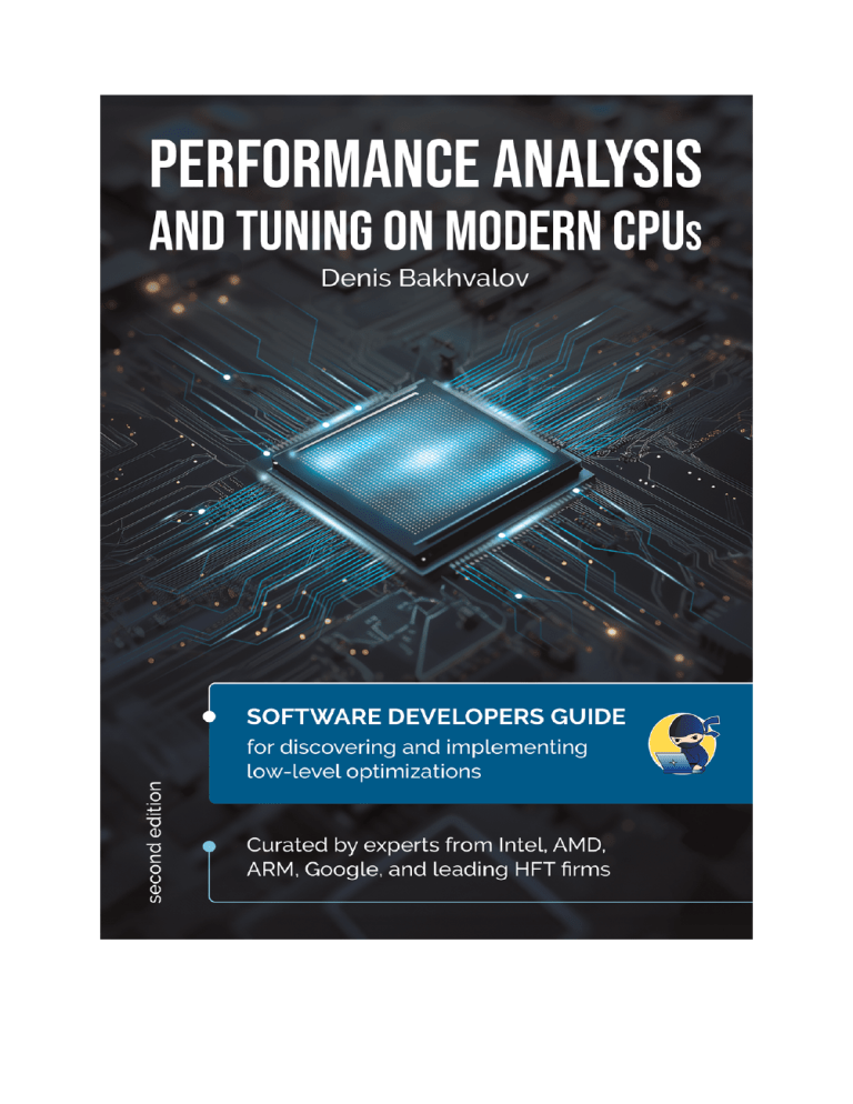 Performance Analysis and Tuning on Modern CPUs