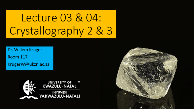 Crystallography: Symmetry, Unit Cells, and Crystal Systems