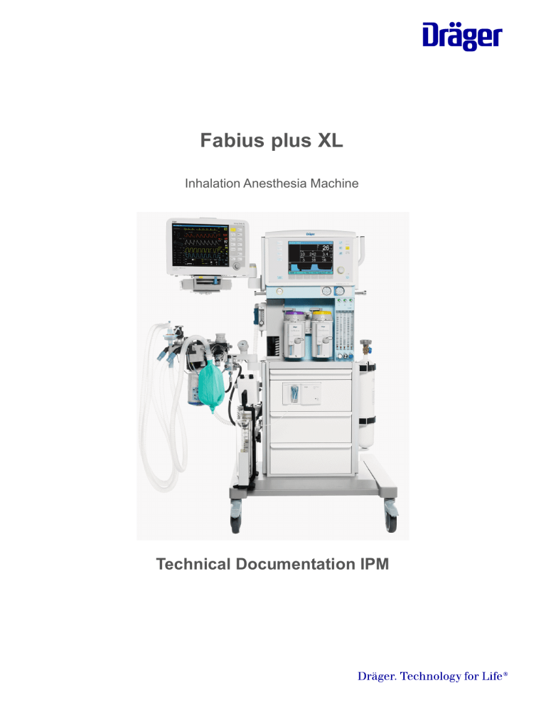 Fabius plus XL Anesthesia Machine Technical Documentation