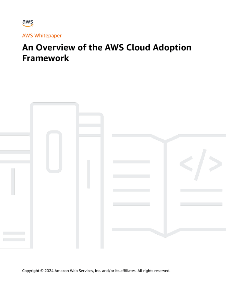 AWS Cloud Adoption Framework Overview