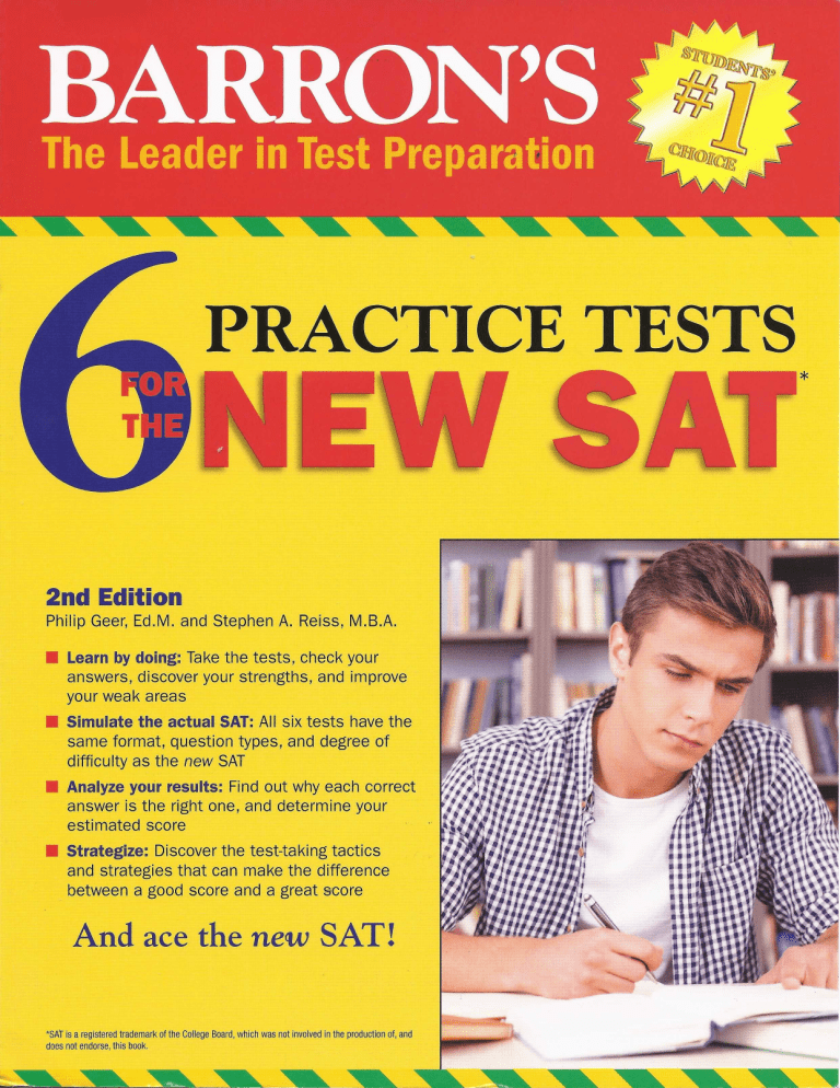 SAT Practice Tests: Barron's 2nd Edition