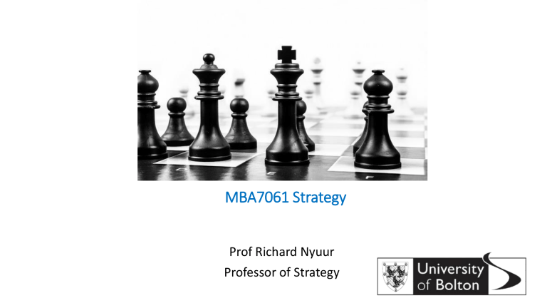 MBA Strategy: Module Overview & Strategic Management Concepts