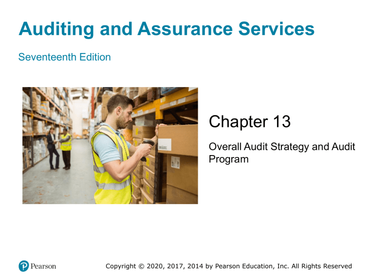 Audit Strategy & Program: Auditing & Assurance Services