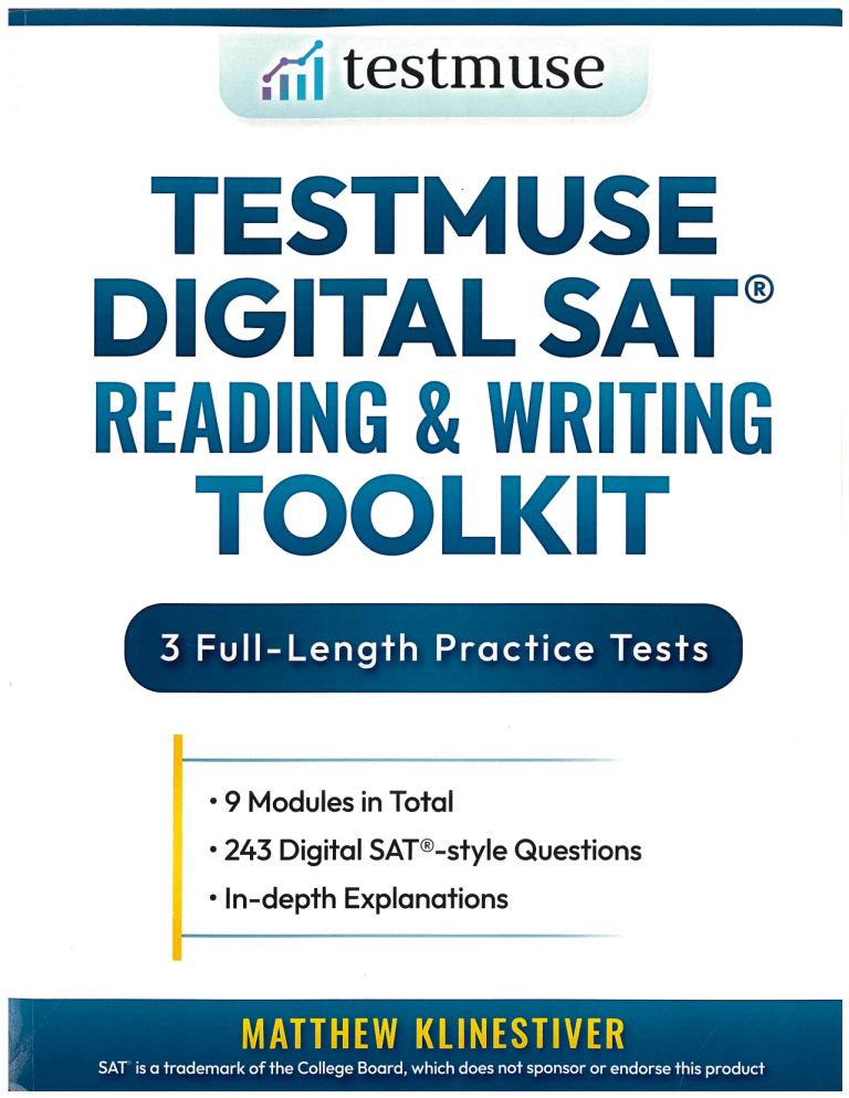 Digital SAT Reading & Writing Toolkit - Practice Tests