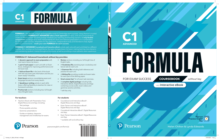 C1 Advanced Formula Coursebook: Exam Preparation