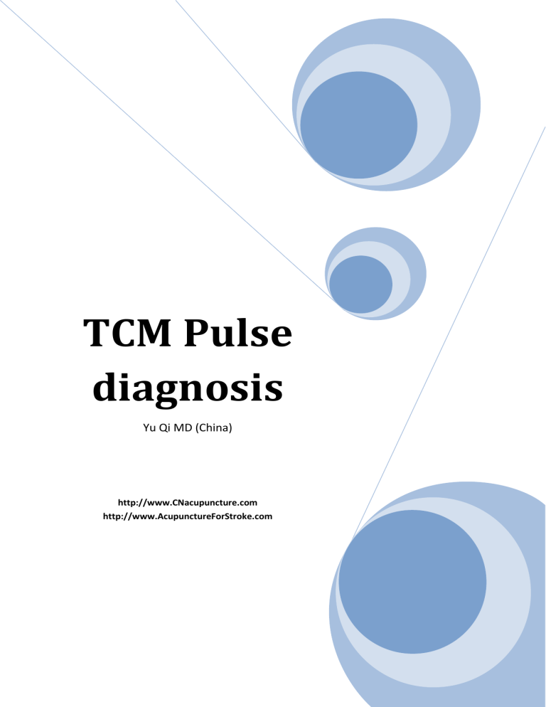 TCM Pulse Diagnosis: Regions, Methods, and Abnormal Pulses