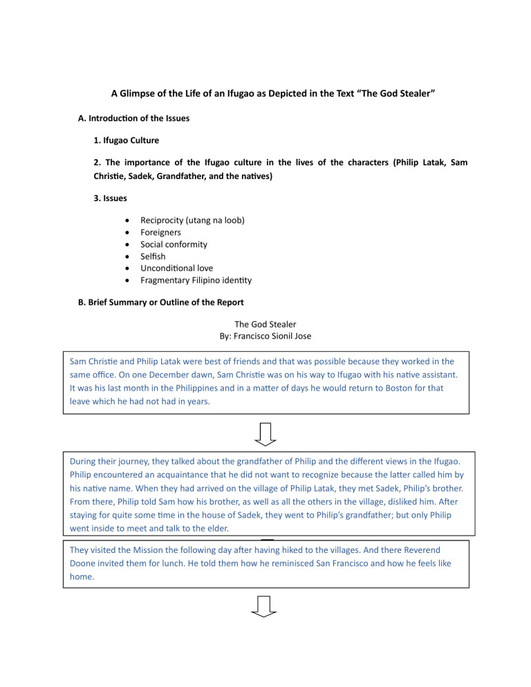 "The God Stealer": Ifugao Culture & Identity Analysis