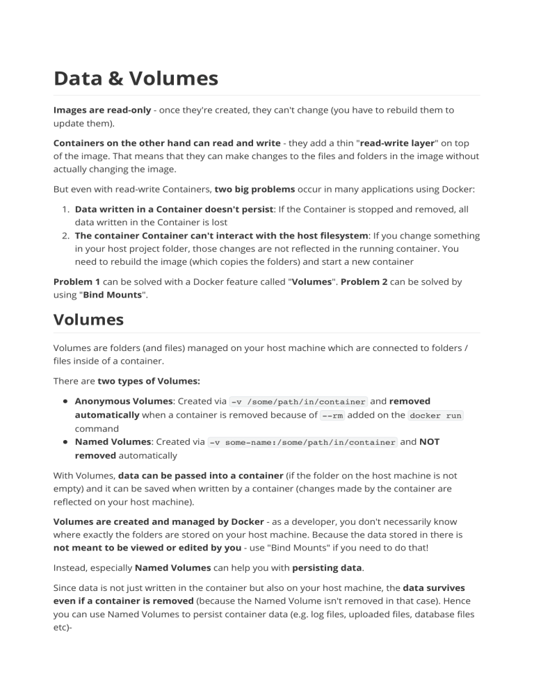 Docker Volumes & Bind Mounts: Data Management Guide