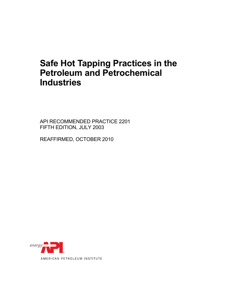 Safe Hot Tapping Practices: Petroleum & Petrochemical Industry Guide