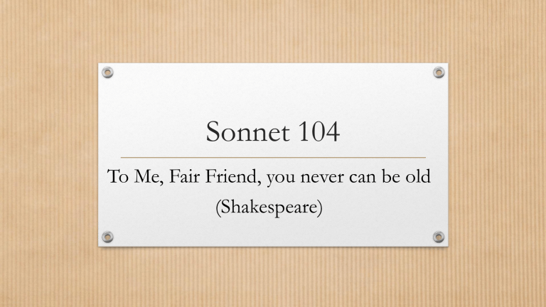 Shakespeare Sonnet 104 Analysis: Themes & Imagery