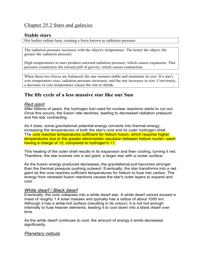 Stars and Galaxies: Stellar Evolution Explained
