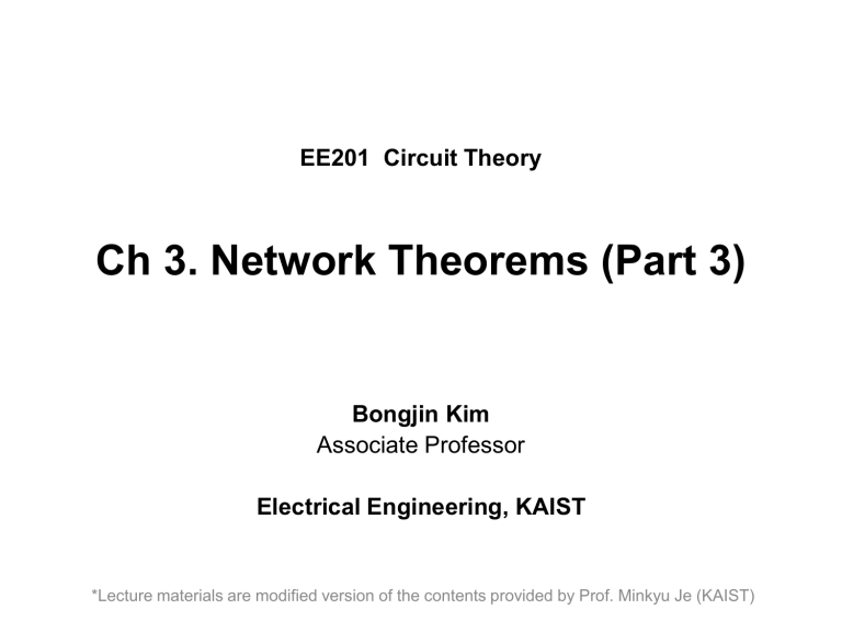 EE201 Circuit Theory: Network Theorems (Part 3) - Nodal & Loop Analysis