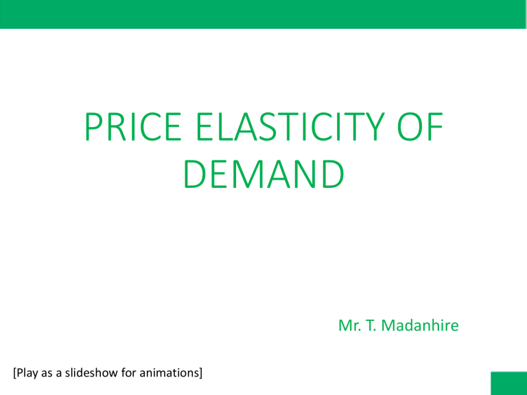 Price Elasticity of Demand: Definition, Types & Calculation