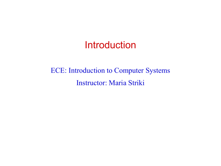 Intro to Computer Systems & Operating Systems