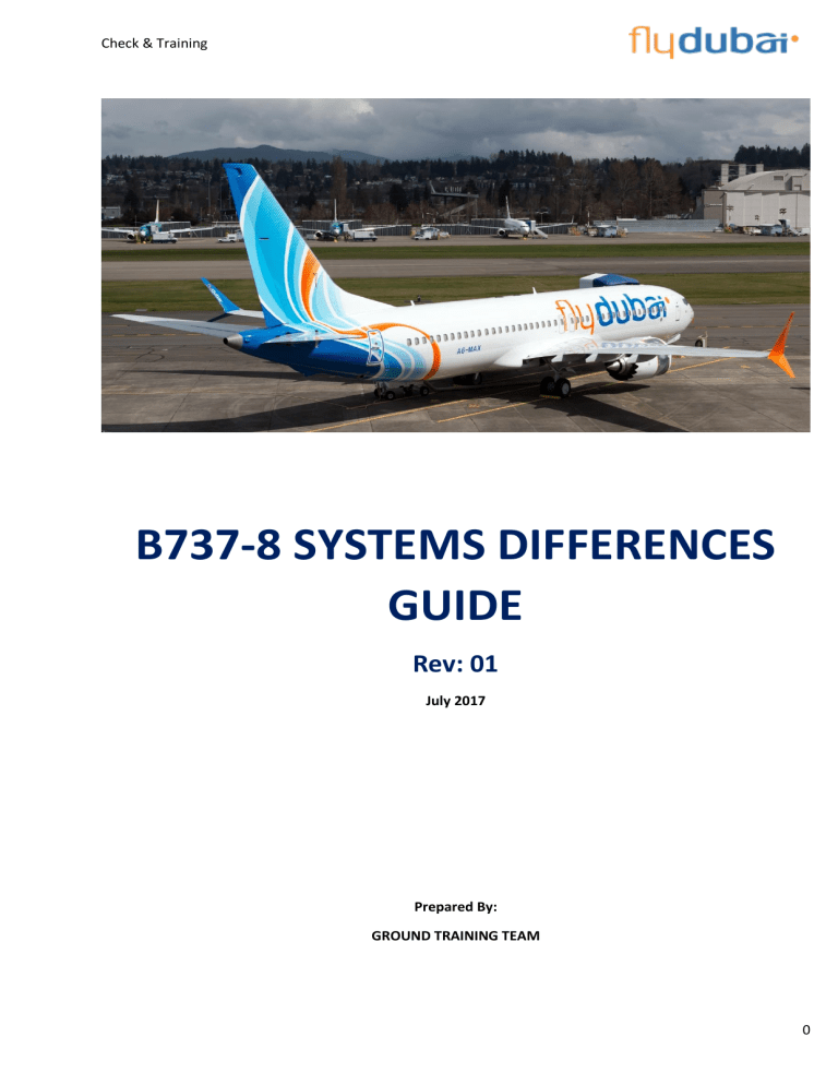 B737-8 Systems Differences Guide - Aircraft Training