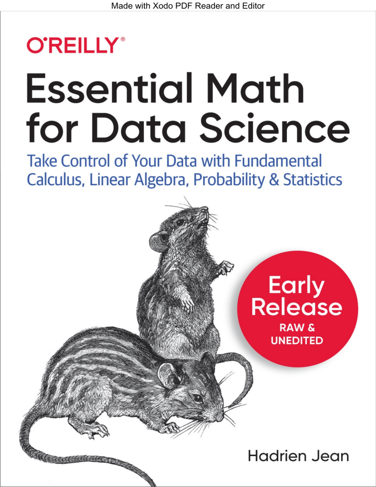 Essential Math for Data Science: Calculus, Linear Algebra, Probability
