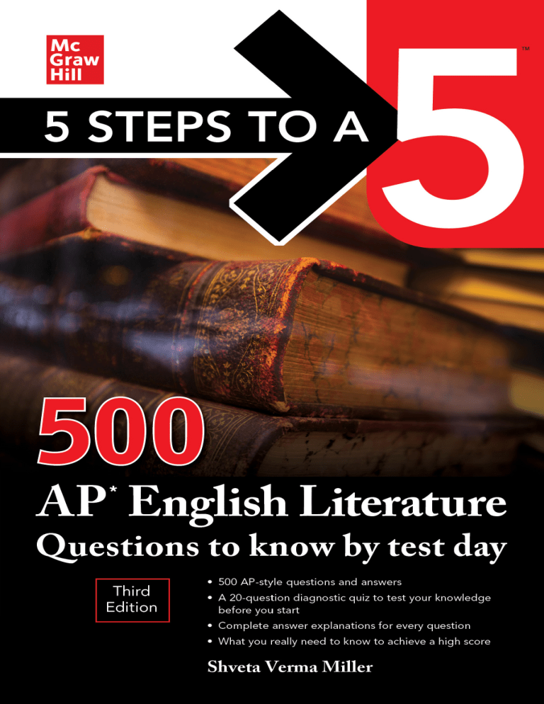 AP English Literature: 500 Practice Questions for Test Day