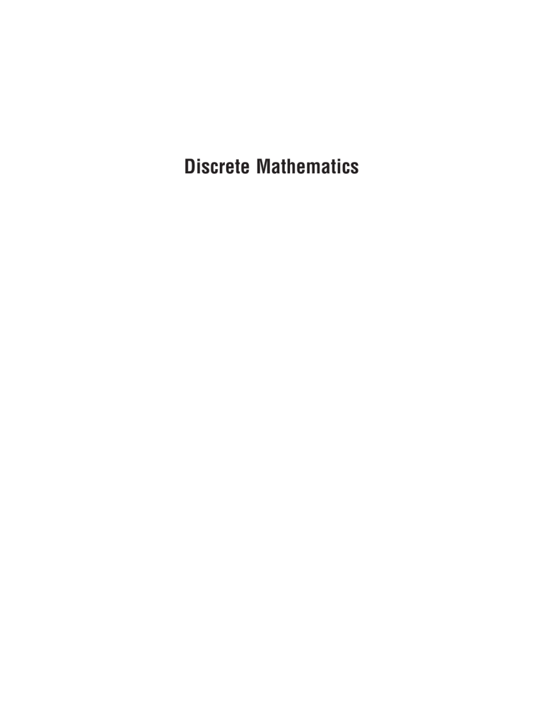 Discrete Mathematics Textbook