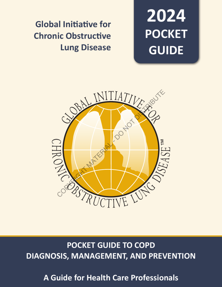 COPD Diagnosis, Management & Prevention: Pocket Guide 2024
