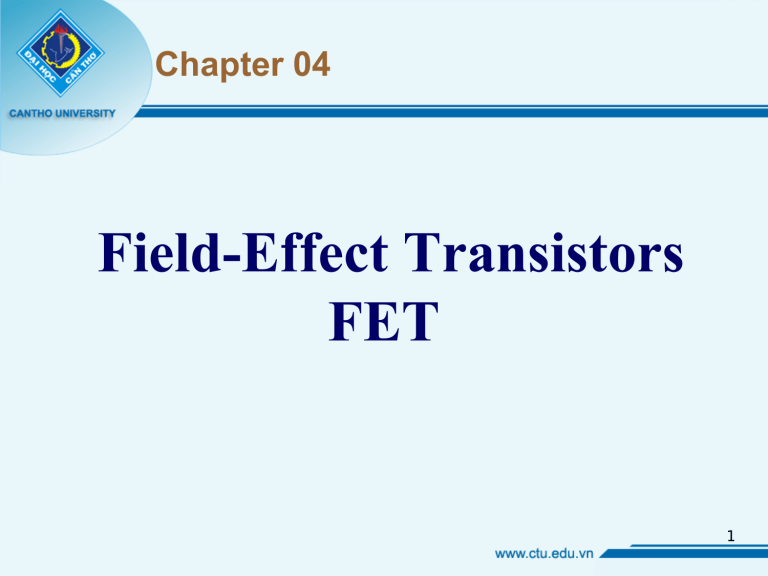 Field-Effect Transistors (FETs) Presentation