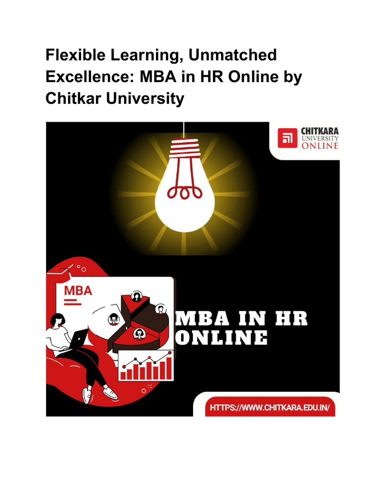 Online MBA in HR: Flexible Learning & Career Advancement