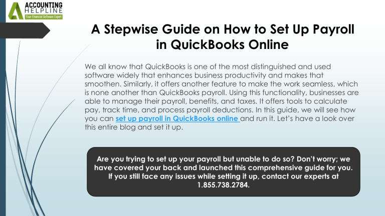 QuickBooks Online Payroll Setup: A Step-by-Step Guide