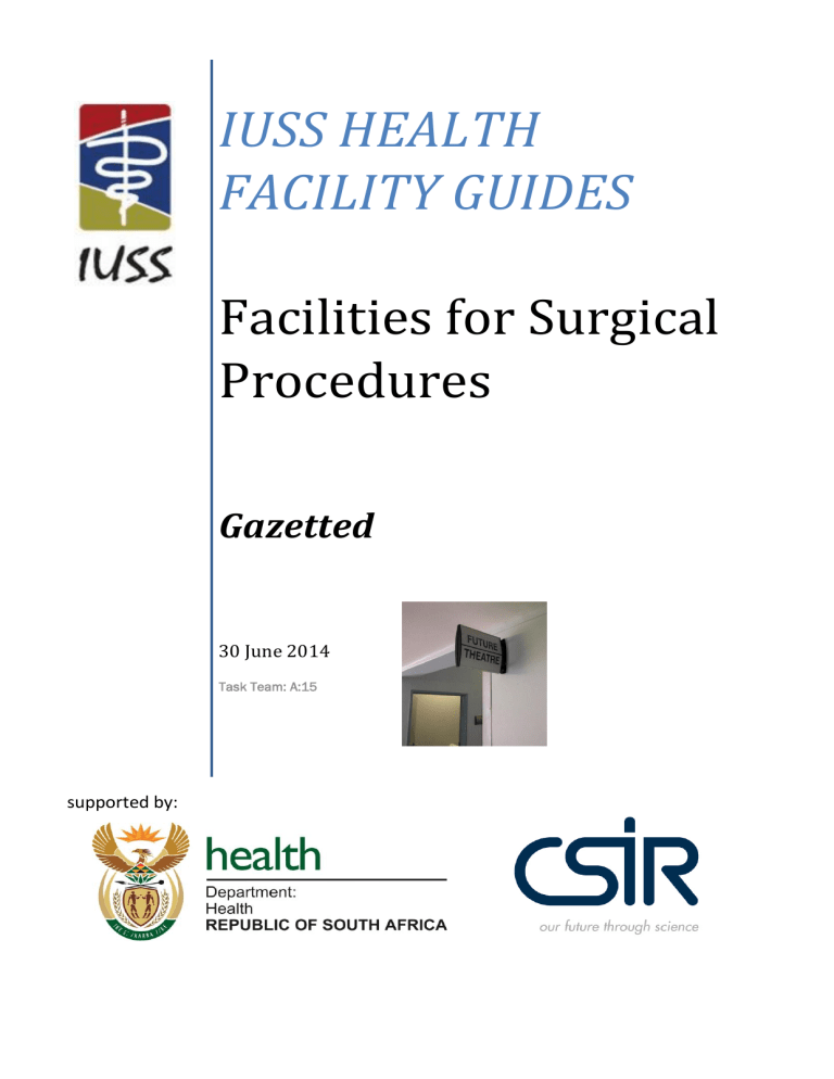 Surgical Facility Guide: Infrastructure & Design Standards