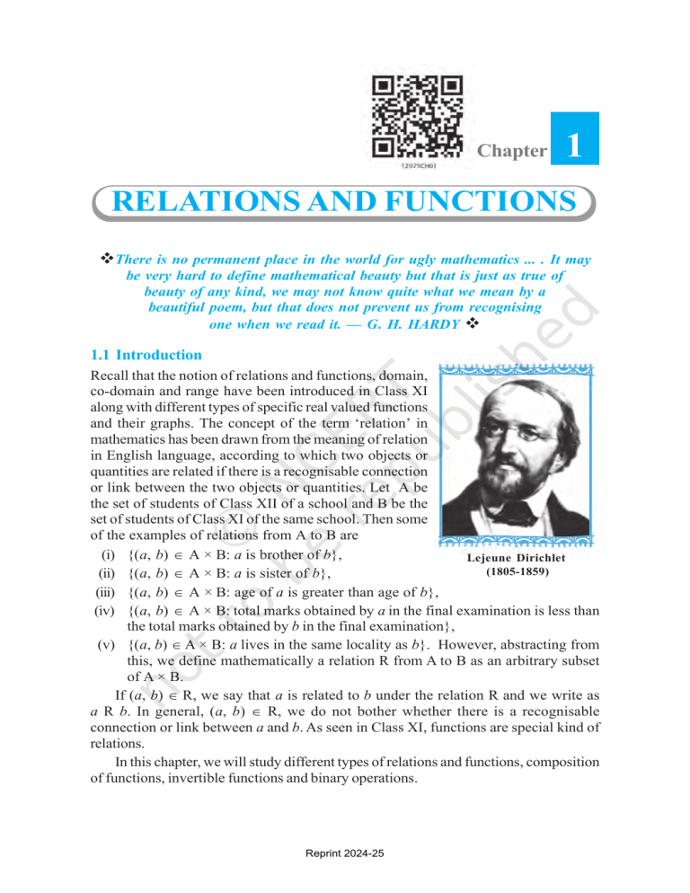Relations and Functions: High School Math