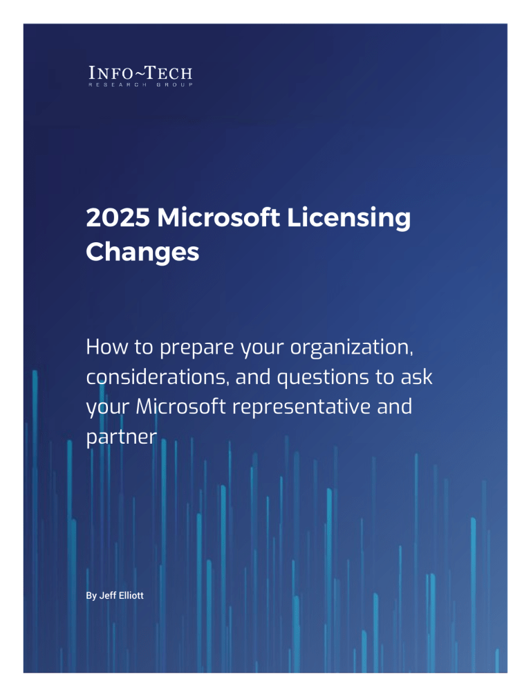 2025 Microsoft Licensing Changes: A Guide