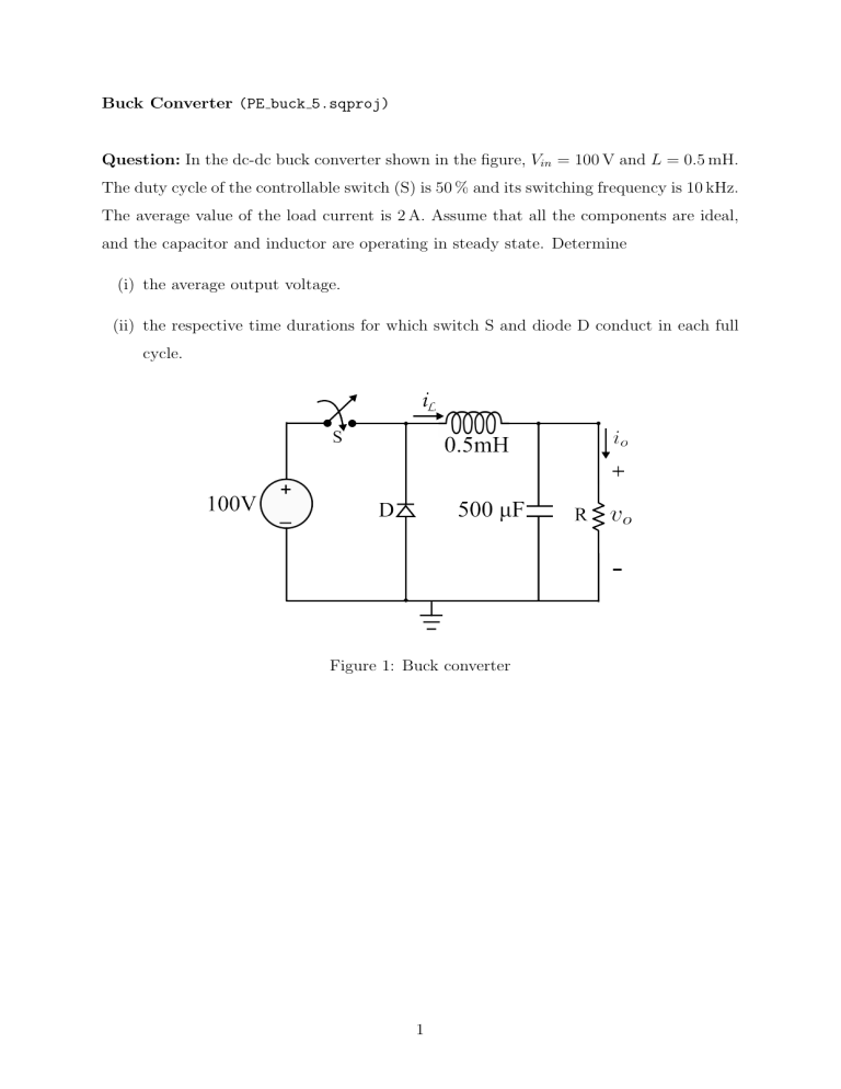 Buck Converter Problem & Solution: Power Electronics