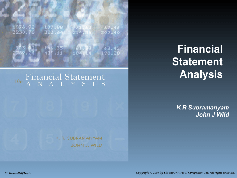 Financial Statement Analysis: Credit & Liquidity