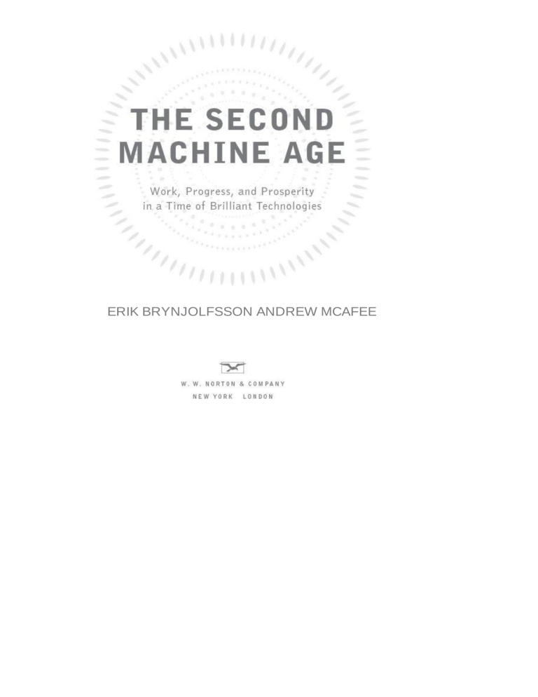 The Second Machine Age: Chapter 1 - The Big Stories