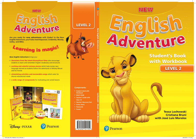 New English Adventure Level 2: Student's Book & Workbook