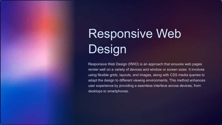 Responsive Web Design: An Overview