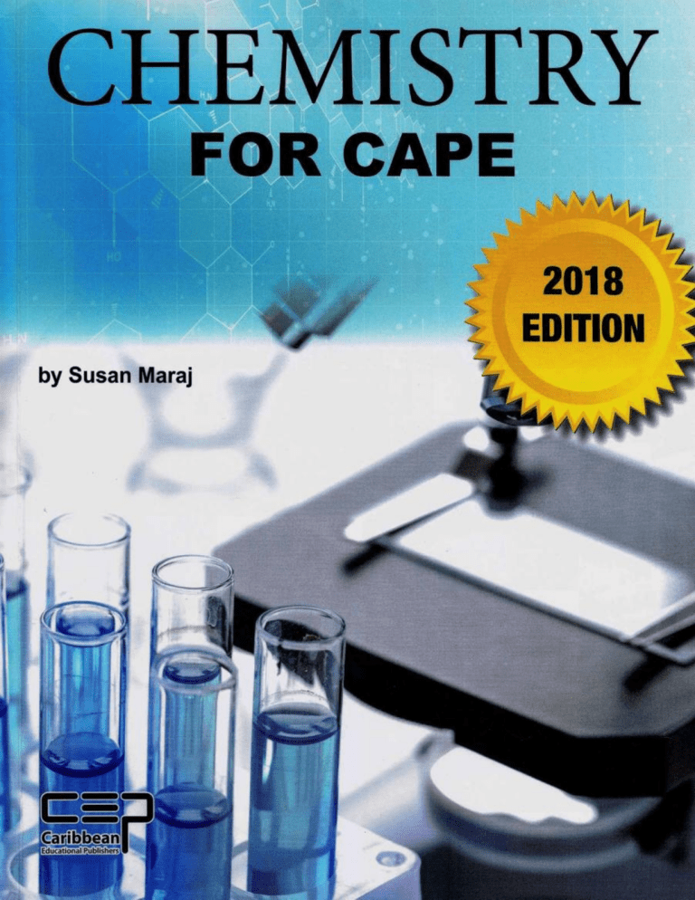 Chemistry for CAPE: Textbook for Caribbean Advanced Proficiency Exam