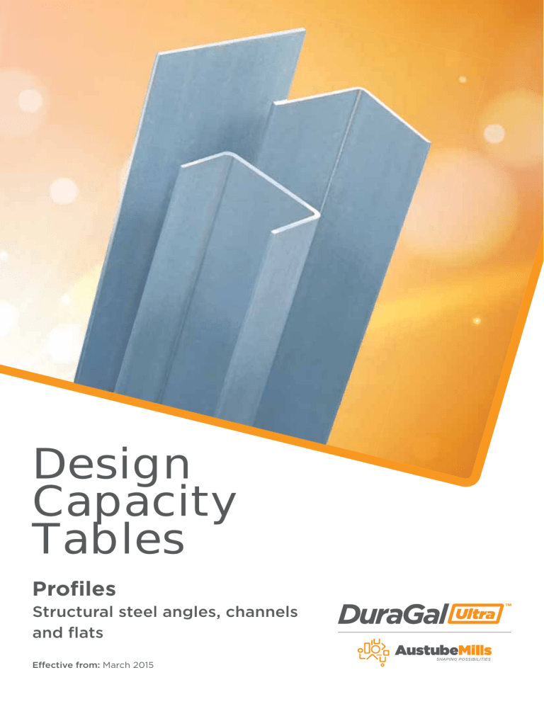 Design Capacity Tables: Structural Steel Profiles